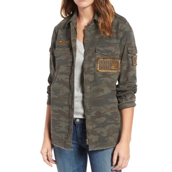 Willow & Clay | Jackets & Coats | Willow Clay Camouflage Military Style ...